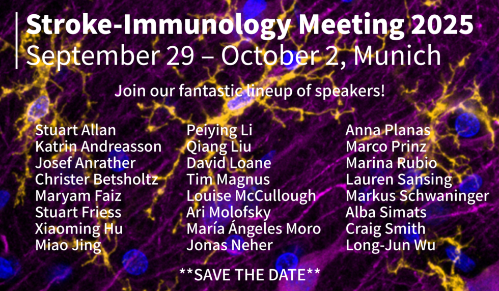 Stroke-Immunology Meeting, Munich, September 29-October 2, 2025 ...